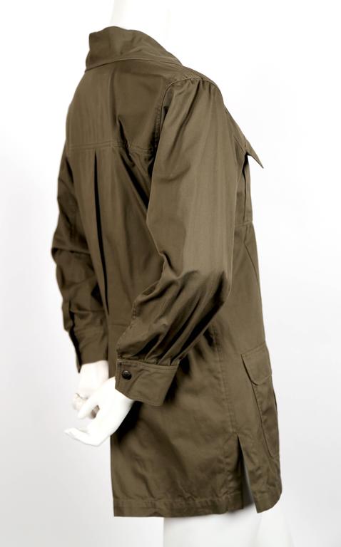 Yves Saint Laurent "Saharienne" khaki safari tunic at 1stDibs | saint ...