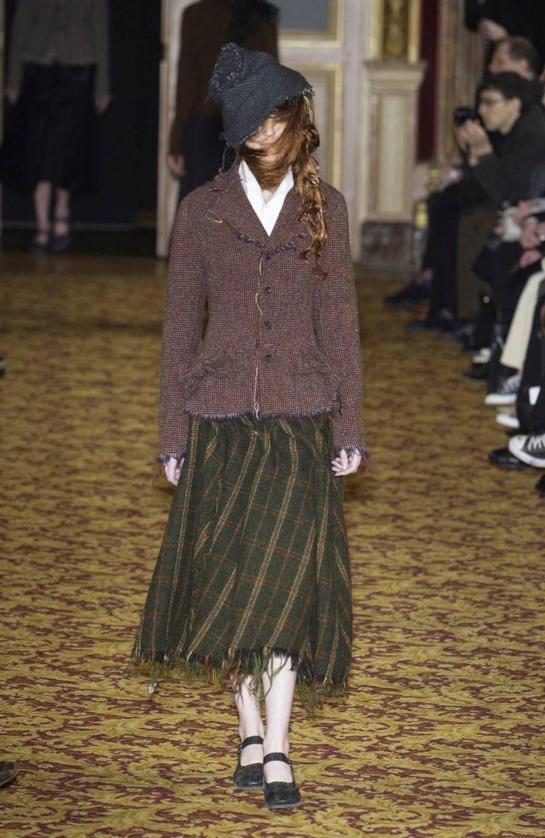 Junya Watanabe Comme des Garcons tweed runway dress, 2003 at 1stDibs
