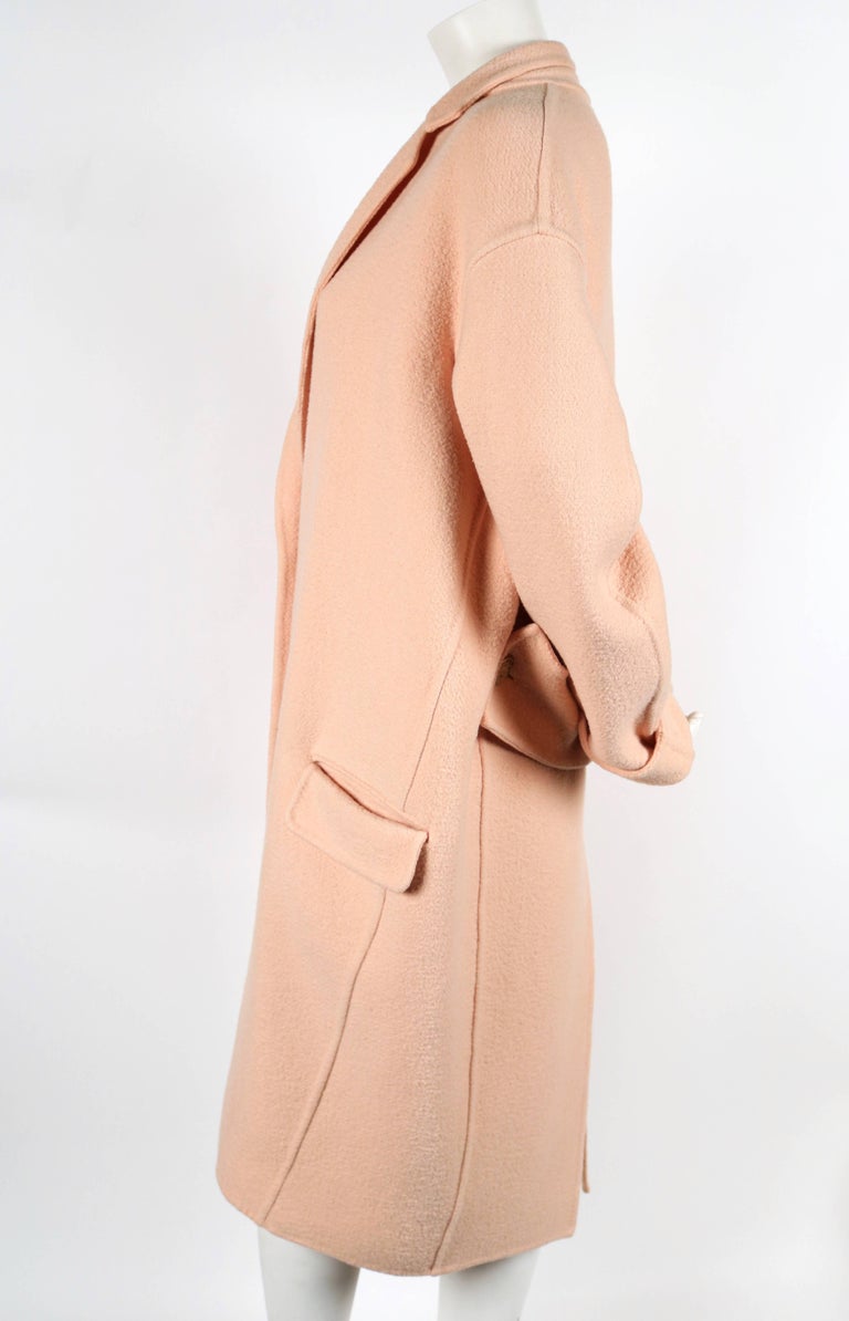 CELINE blush cashmere runway coat - 2013 at 1stDibs | celine cashmere coat