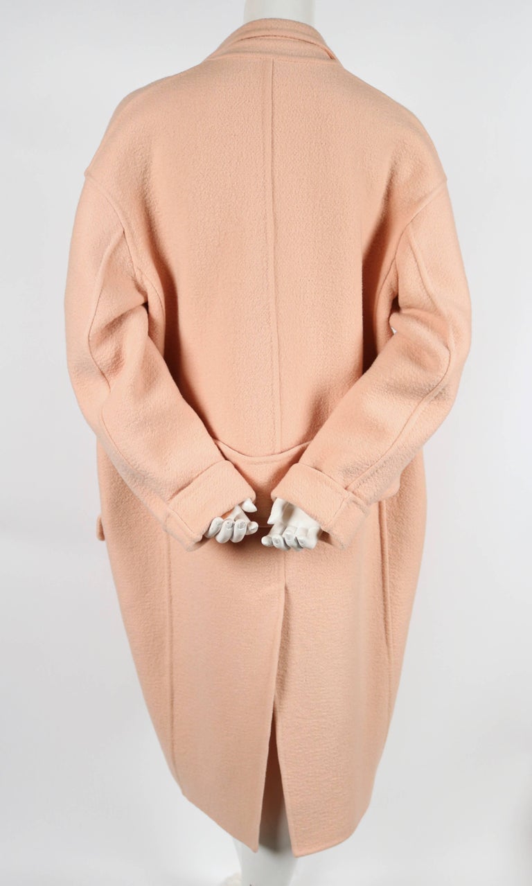 CELINE blush cashmere runway coat - 2013 at 1stDibs | celine cashmere coat