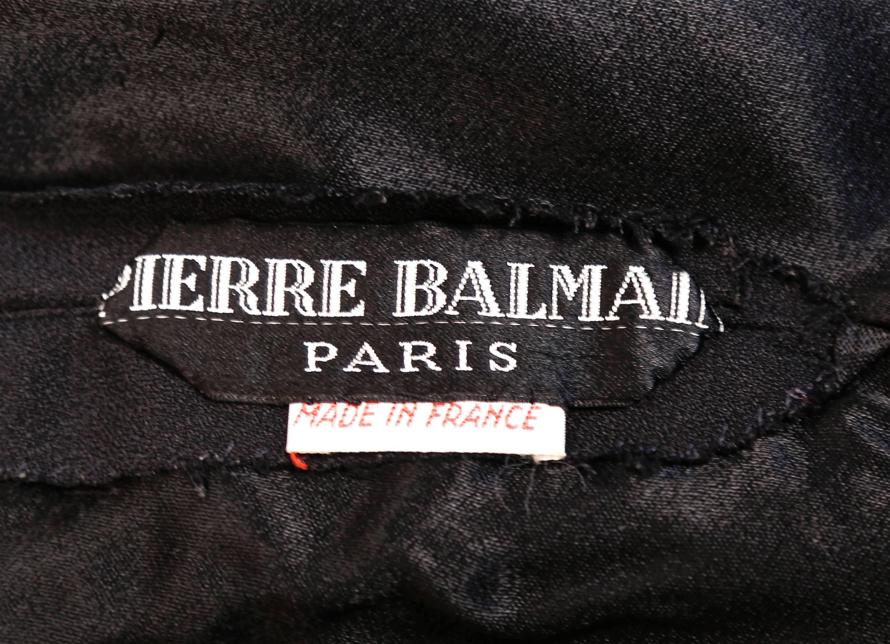 1960's PIERRE BALMAIN haute couture gown with tulle and feathers at 1stDibs