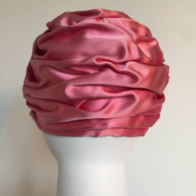 Pink Silk Turban For Sale at 1stDibs