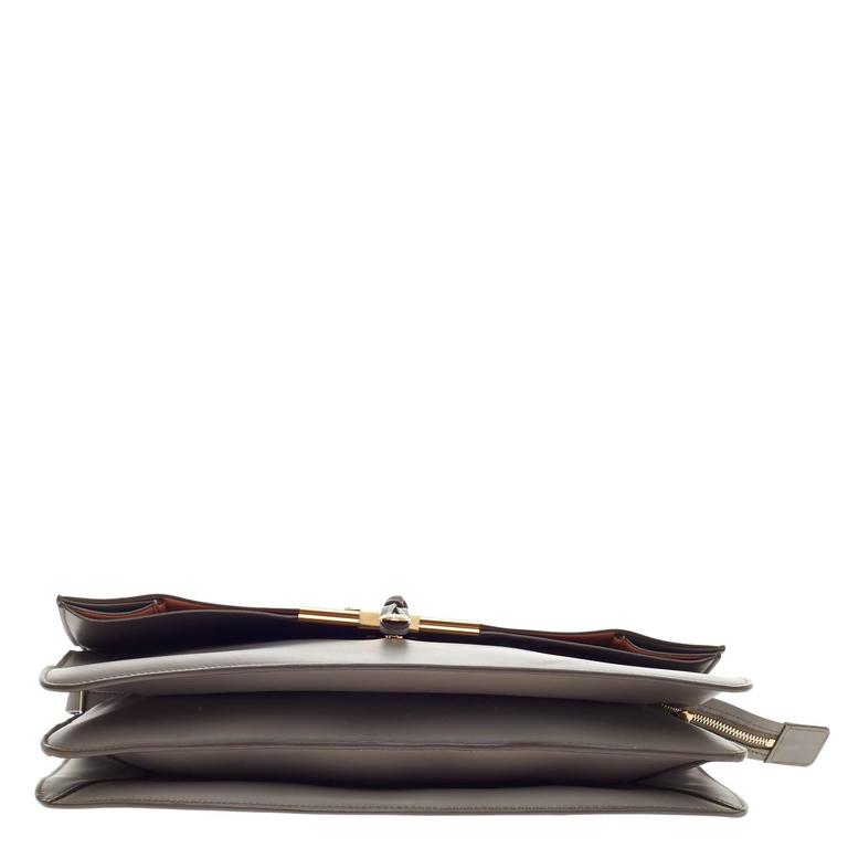 Celine Clasp Foldover Shoulder Bag Leather Medium at 1stDibs | celine ...