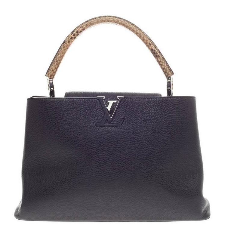 Louis Vuitton Capucines Leather and Python MM at 1stDibs | louis ...