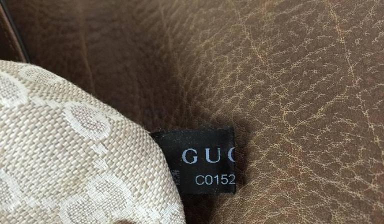 Gucci Harness Shoulder Bag Distressed Pebbled Leather Small at 1stDibs