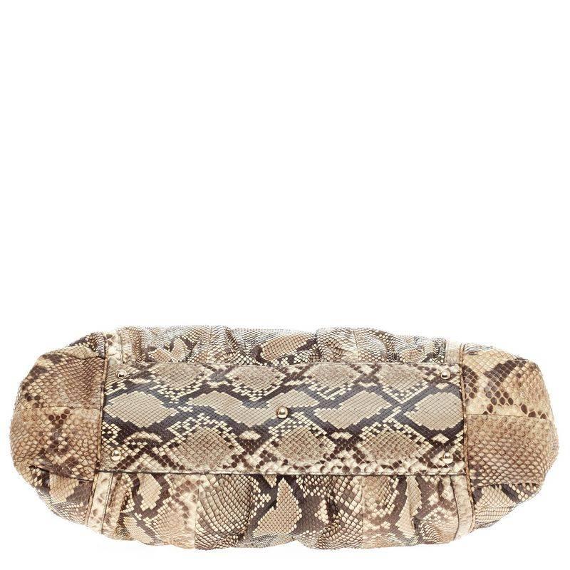 Gucci Pop Bamboo Tote Python Large at 1stDibs