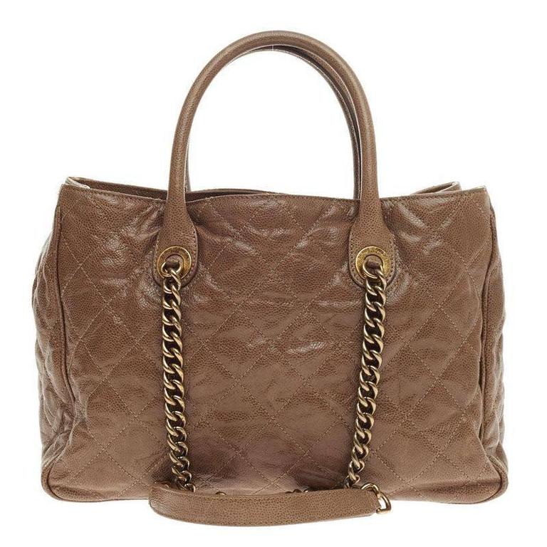 Chanel Shiva Tote Quilted Caviar Medium at 1stDibs