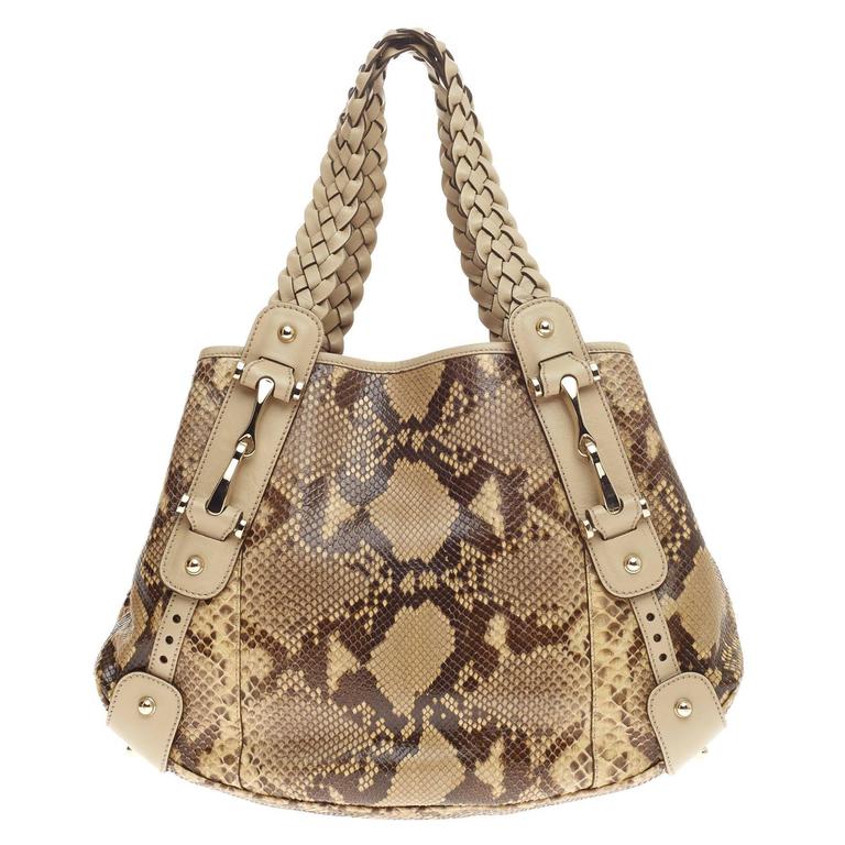 Gucci Pelham Shoulder Bag Python Medium at 1stDibs