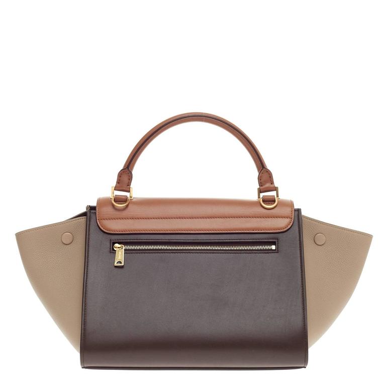 Celine Trapeze Tricolor Leather Small at 1stDibs