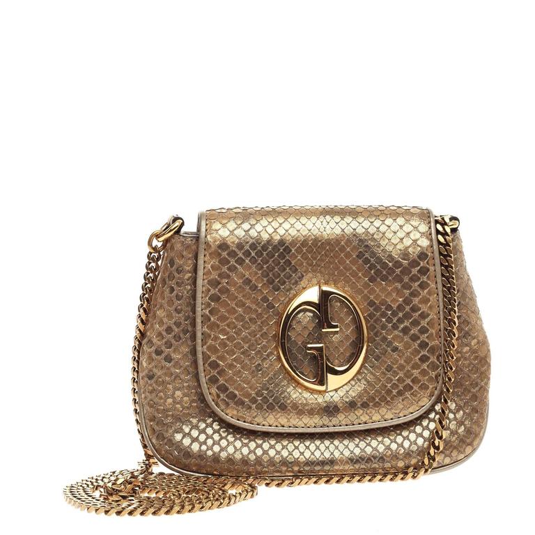 Gucci 1973 Crossbody Python Small at 1stDibs
