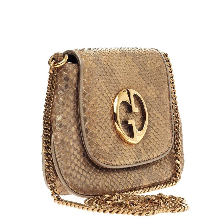 Gucci 1973 Crossbody Python Small at 1stDibs