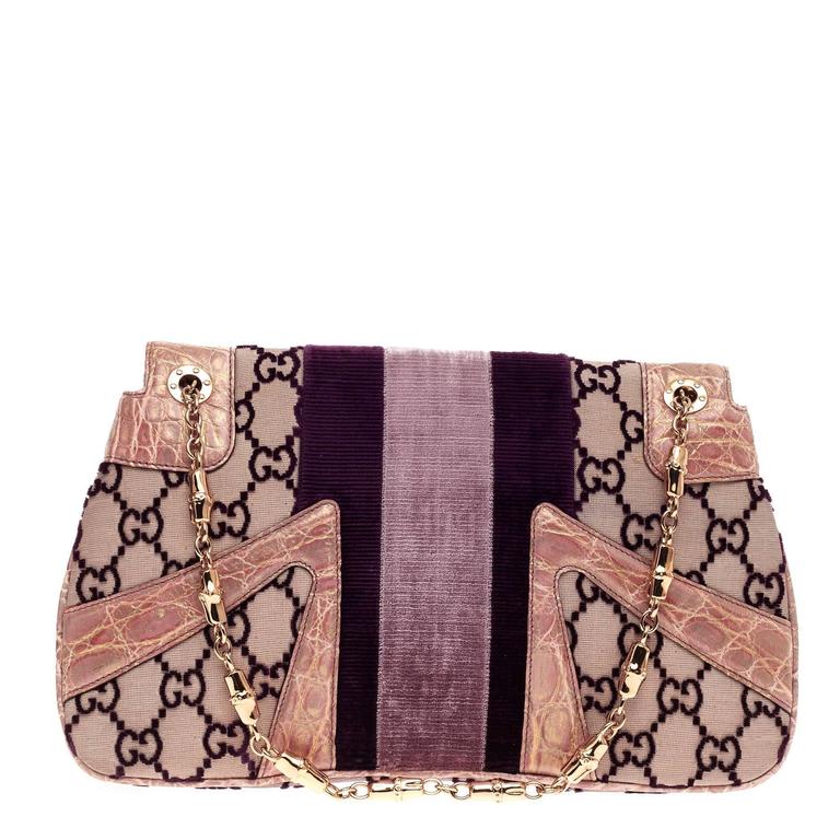 Gucci Jeweled Dragon Bag Velvet Monogram at 1stDibs | gucci dragon bag