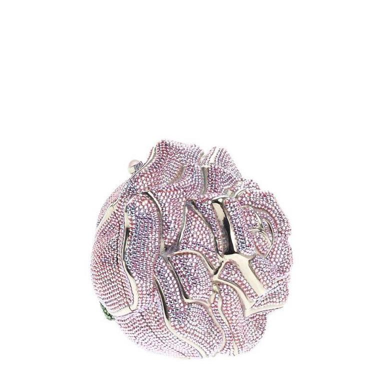 Judith Leiber Rose Minaudiere Crystal Small at 1stDibs