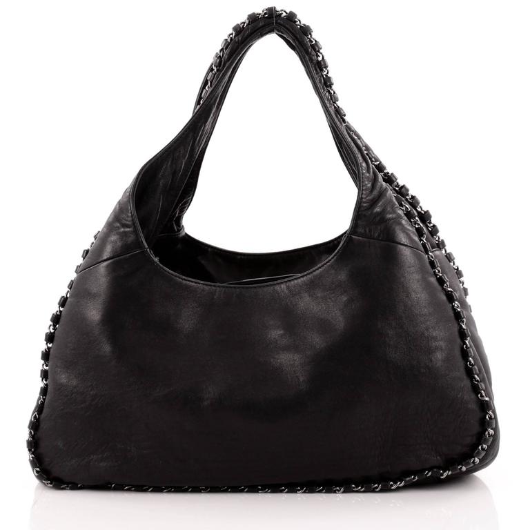 Chanel Modern Chain Around Shoulder Bag Leather Large at 1stDibs
