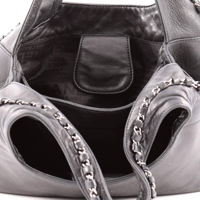 Chanel Modern Chain Around Shoulder Bag Leather Large at 1stDibs