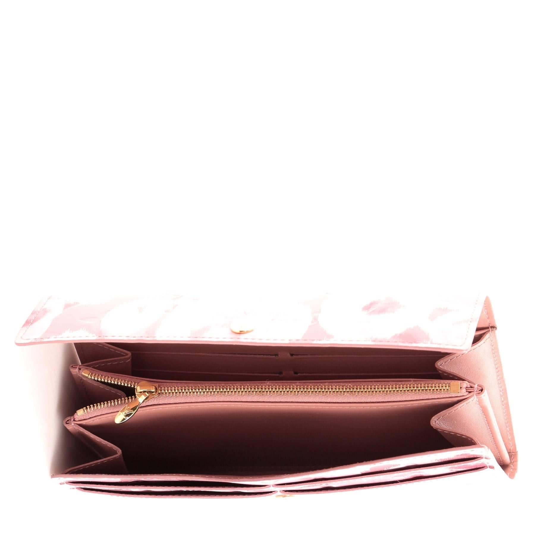 Louis Vuitton Sarah Wallet Limited Edition Monogram Vernis at 1stDibs ...