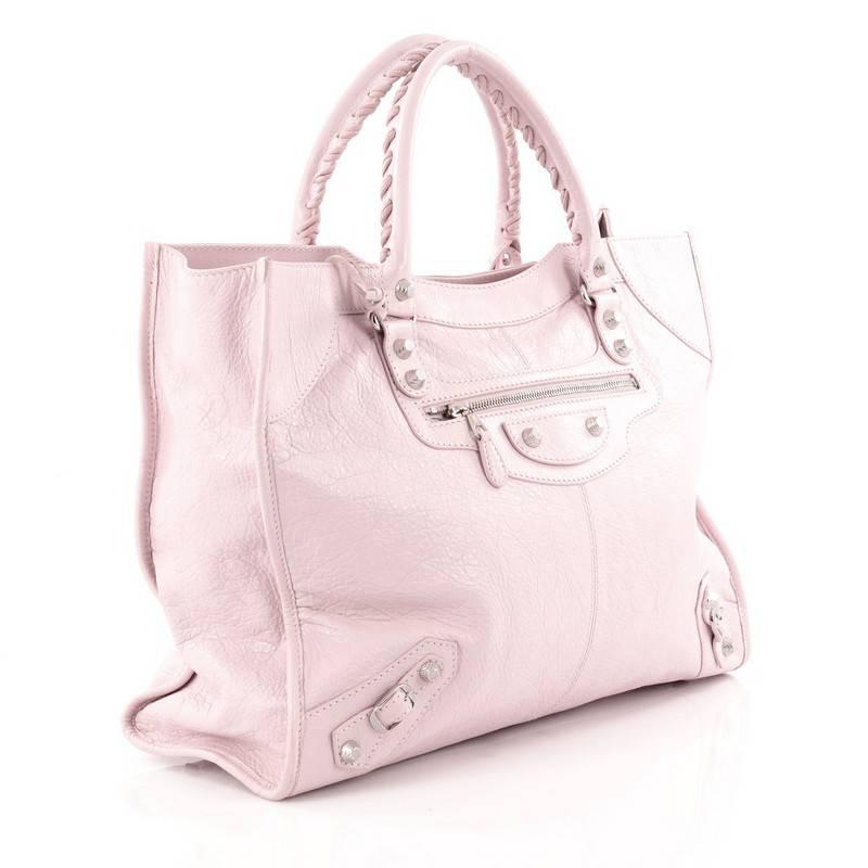 Balenciaga Monday Tote Giant Studs Leather at 1stDibs