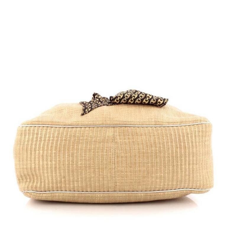 Gucci Positano Tote Raffia with Leather Large at 1stDibs | gucci raffia bag