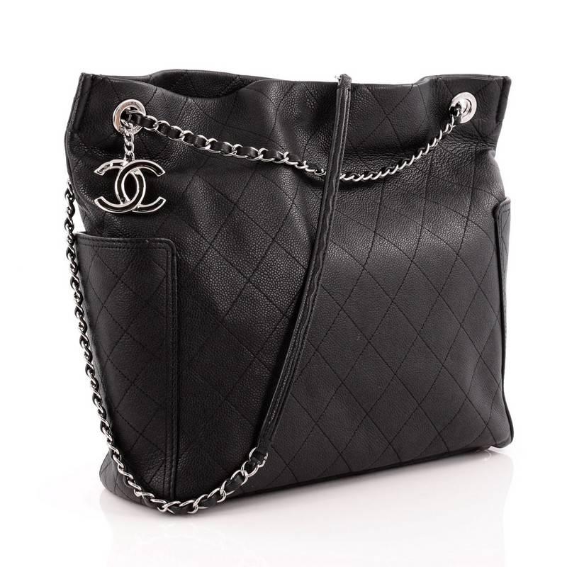 Chanel CC Pocket Tote Quilted Caviar Medium at 1stDibs | chanel pocket ...