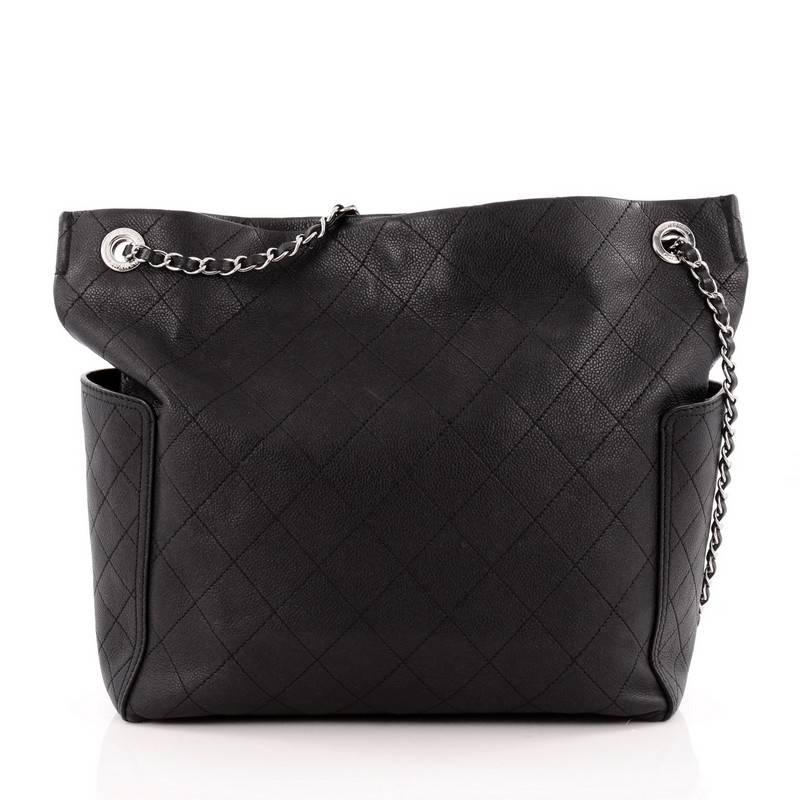 Chanel CC Pocket Tote Quilted Caviar Medium at 1stDibs | chanel pocket ...