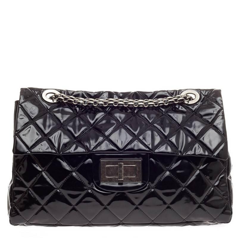 Chanel Reissue 2.55 Quilted PVC XXL For Sale at 1stdibs