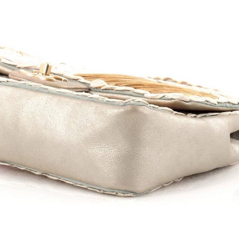 Chanel Classic Flap Bag Raffia Patchwork Medium at 1stDibs | chanel ...