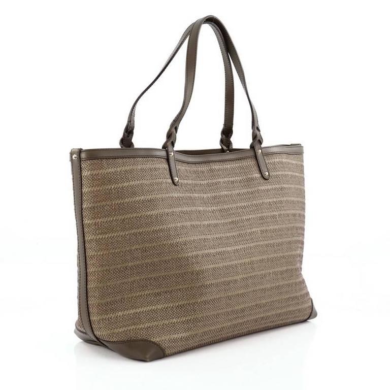 Gucci Craft Tote Woven Raffia Large at 1stDibs | gucci raffia bag