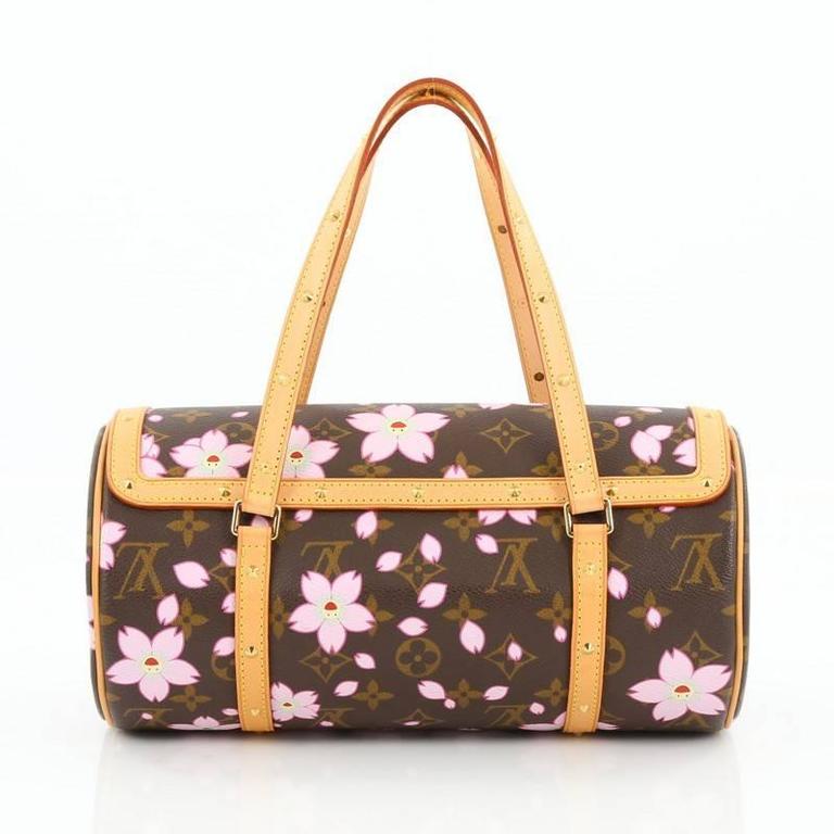 Louis Vuitton Papillon Handbag Limited Edition Cherry Blossom at 1stDibs