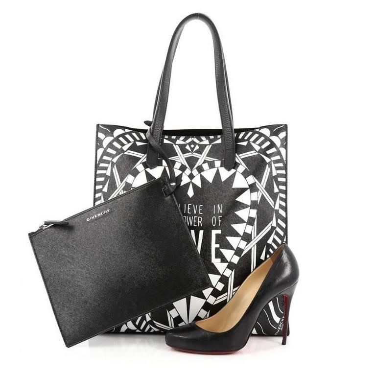 Givenchy Power of Love Tote Printed Leather Large at 1stDibs