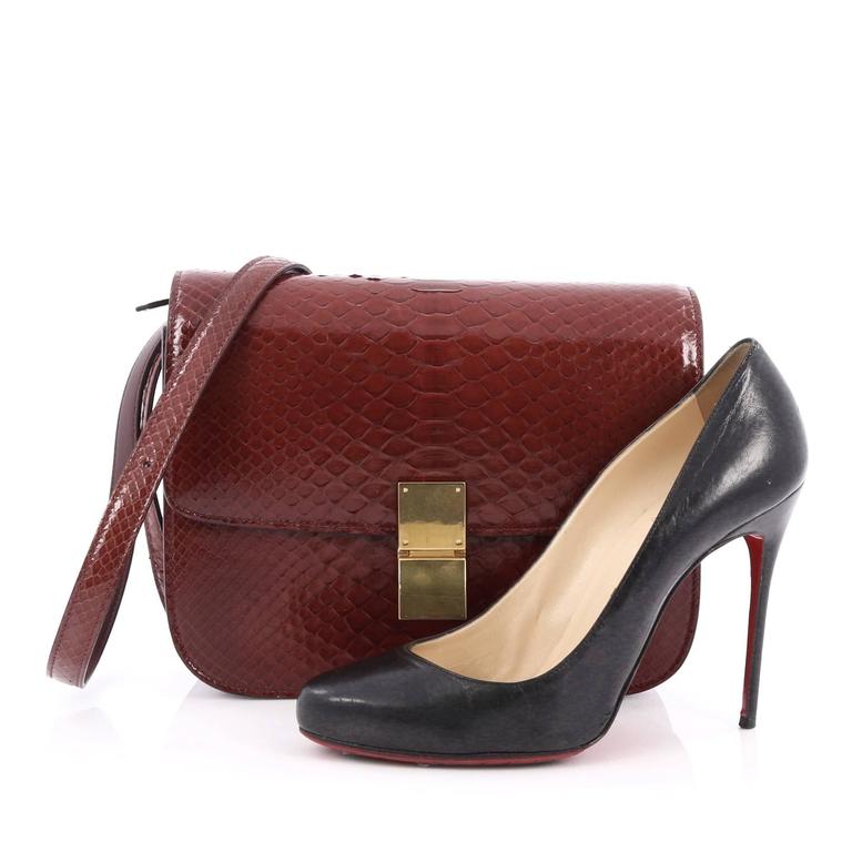Celine Box Bag Python Medium at 1stDibs | celine python box bag, celine ...