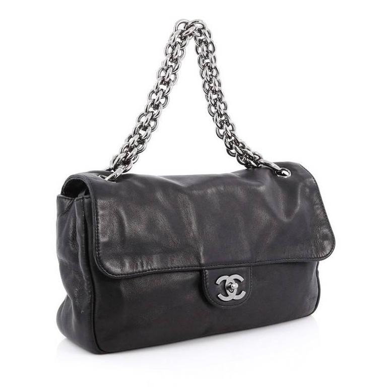 Chanel Soft and Chain Flap Bag Lambskin Medium at 1stDibs | chanel soft ...