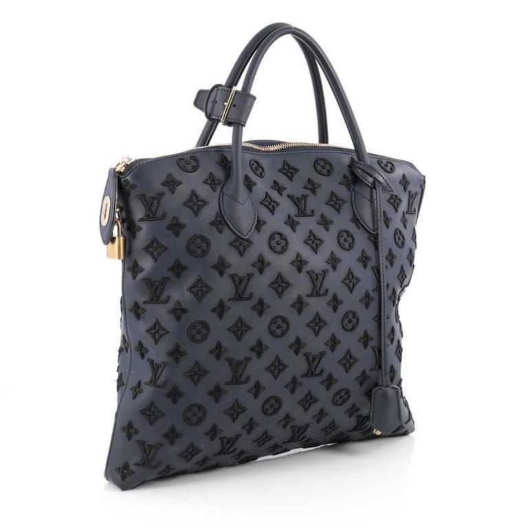 Louis Vuitton Lockit Handbag Limited Edition Monogram Addiction Rubber ...