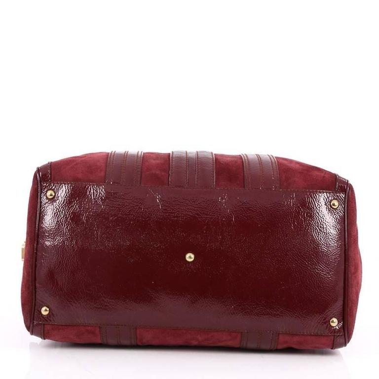 Gucci Aviatrix Satchel Suede Large at 1stDibs