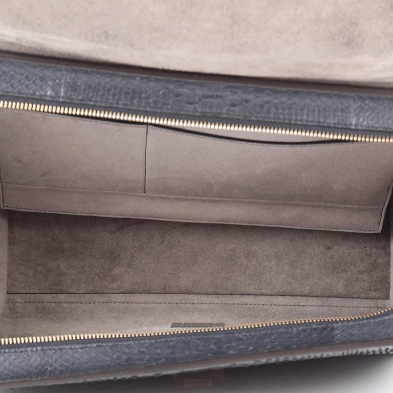 Celine Trapeze Handbag Python Medium at 1stDibs