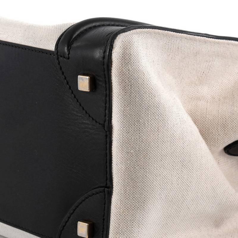 Celine Luggage Handbag Canvas and Leather Mini at 1stDibs | celine ...