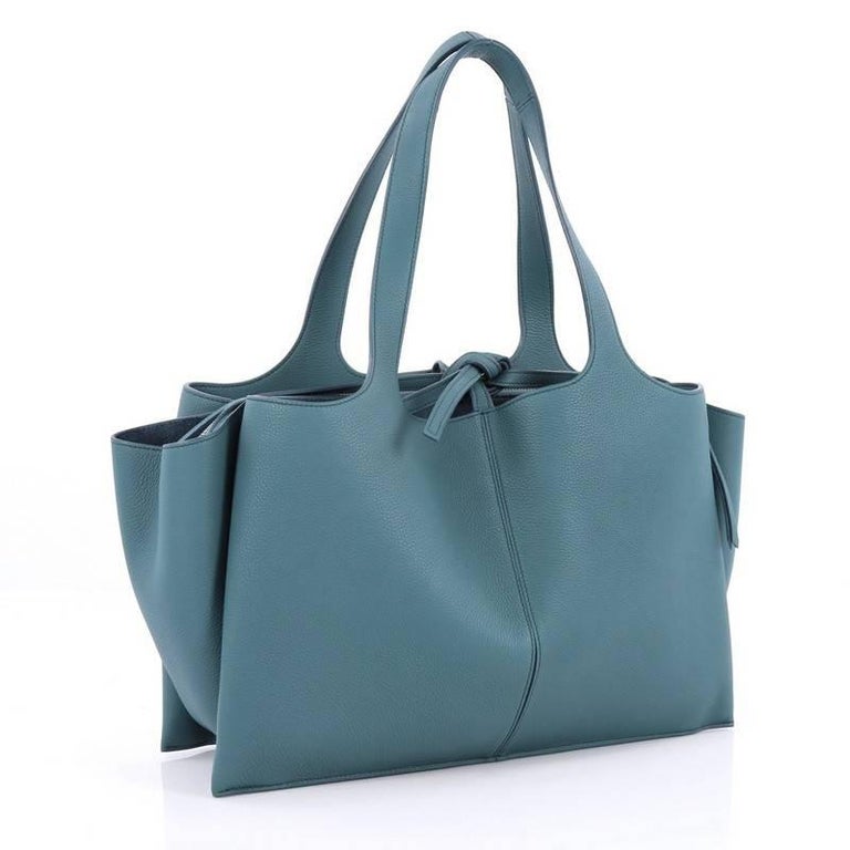 Celine Tri-Fold Shoulder Bag Grained Calfskin Medium at 1stDibs ...