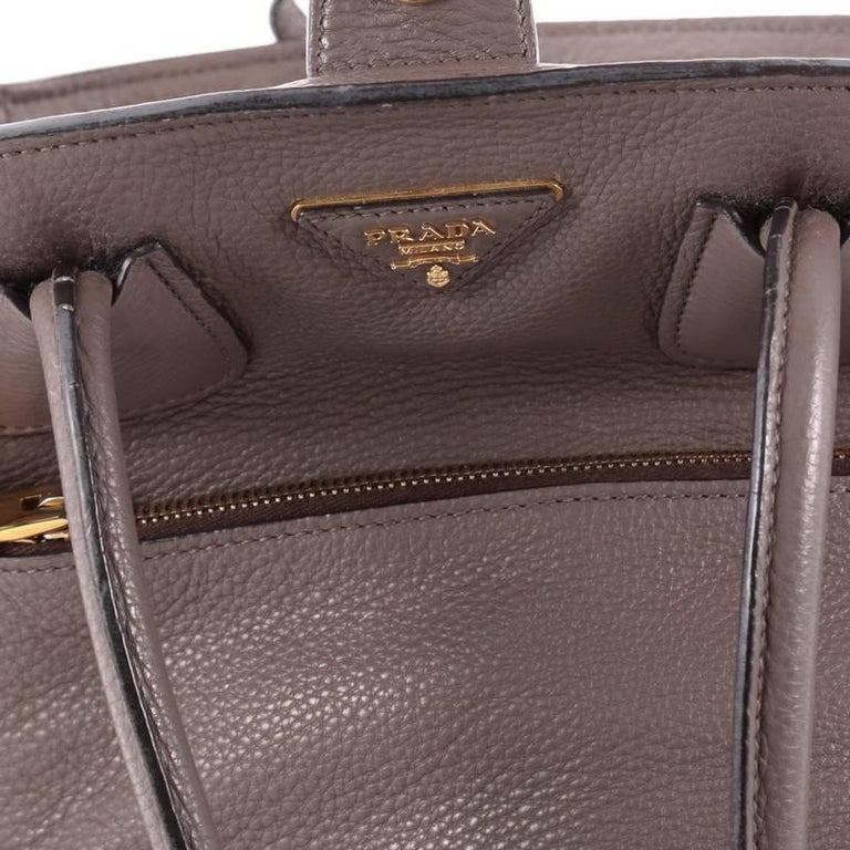 Prada Front Pocket Wing Convertible Tote Vitello Daino at 1stDibs