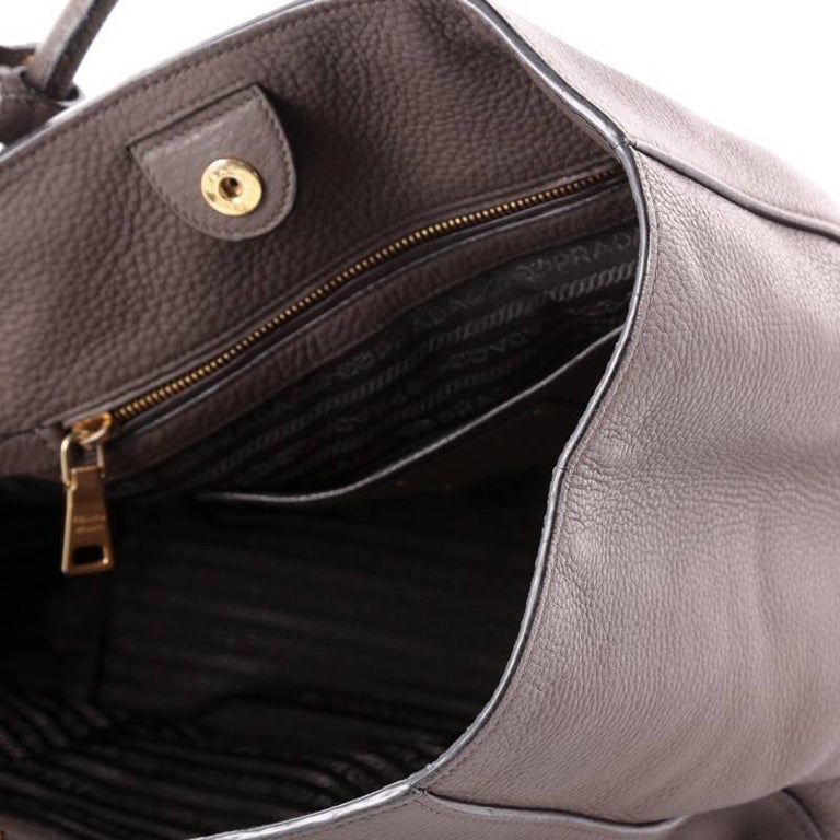 Prada Front Pocket Wing Convertible Tote Vitello Daino at 1stDibs