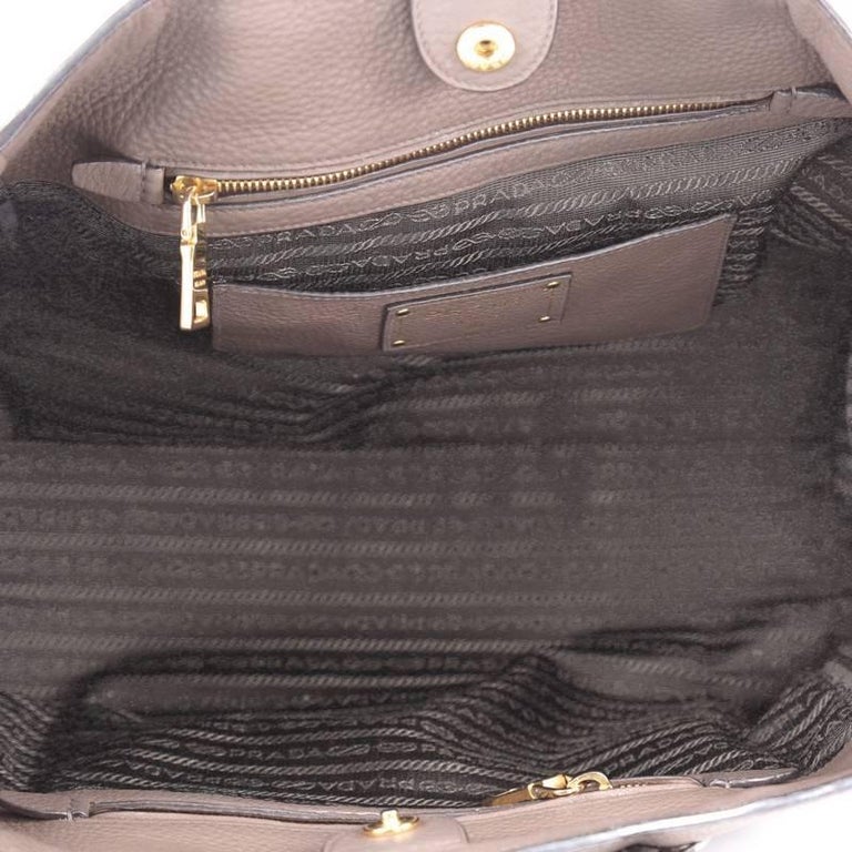 Prada Front Pocket Wing Convertible Tote Vitello Daino at 1stDibs