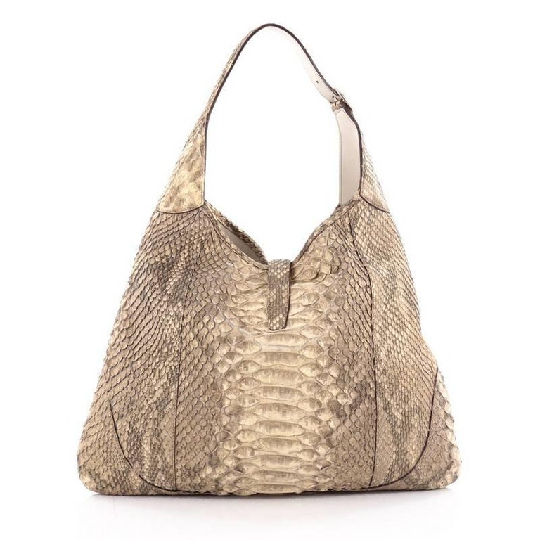 Gucci Jackie O Handbag Python Large at 1stDibs | gucci jackie o bag