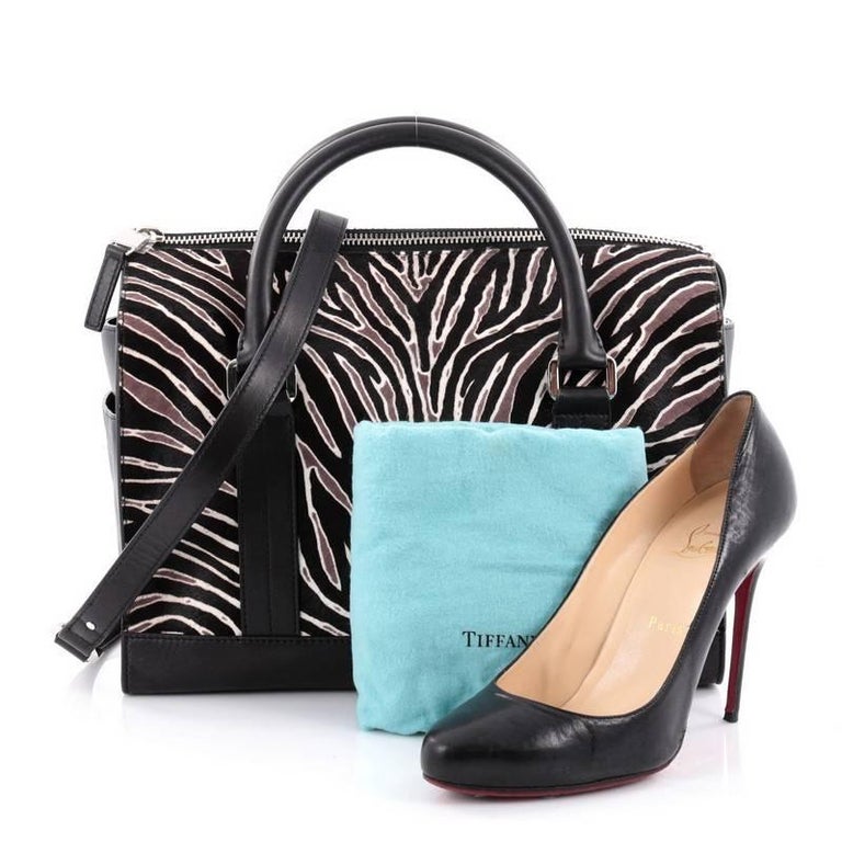 Tiffany and Co. Mercer Zip Tote Calf Hair and Leather Medium at 1stDibs
