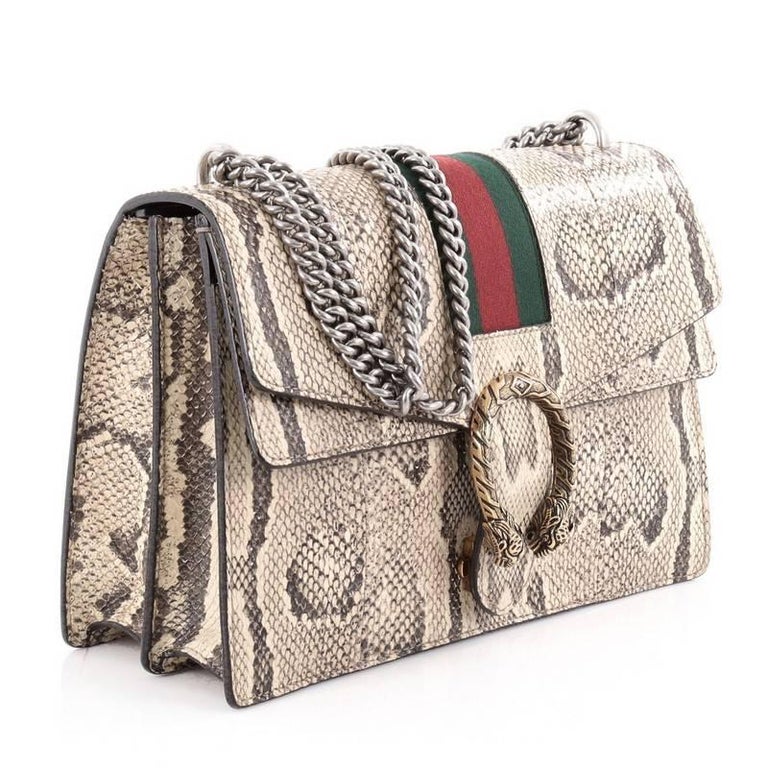 Gucci Web Dionysus Handbag Python Medium at 1stDibs | gucci python ...