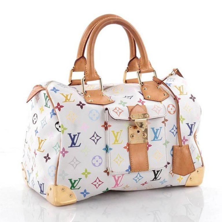 Louis Vuitton Speedy Handbag Monogram Multicolor 30 at 1stDibs