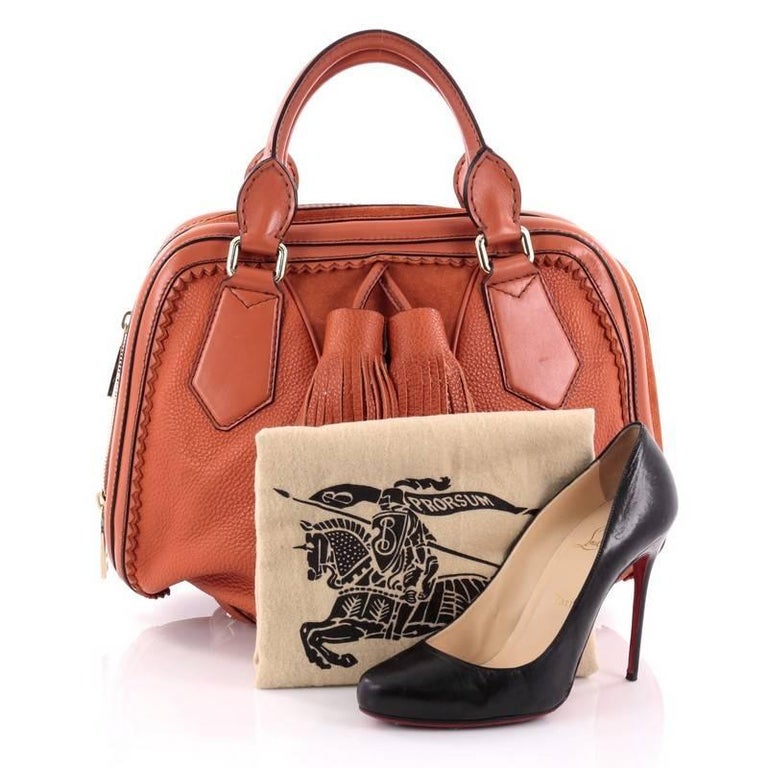 Burberry Hedwig Bowler Bag Leather with Suede Large at 1stDibs ...