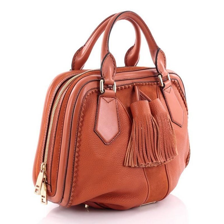Burberry Hedwig Bowler Bag Leather with Suede Large at 1stDibs ...