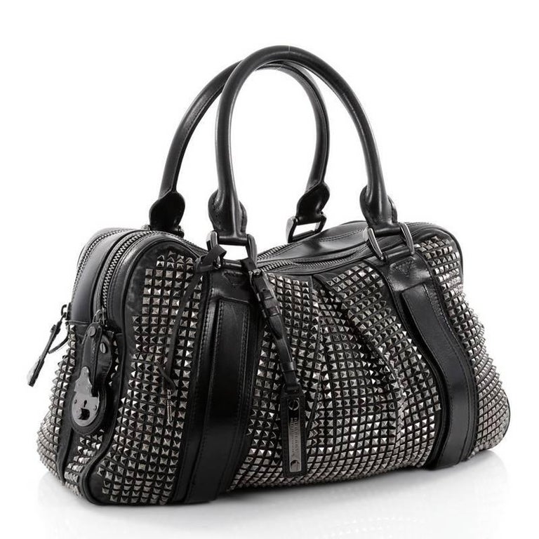 Burberry Knight Bag Studded Leather at 1stDibs