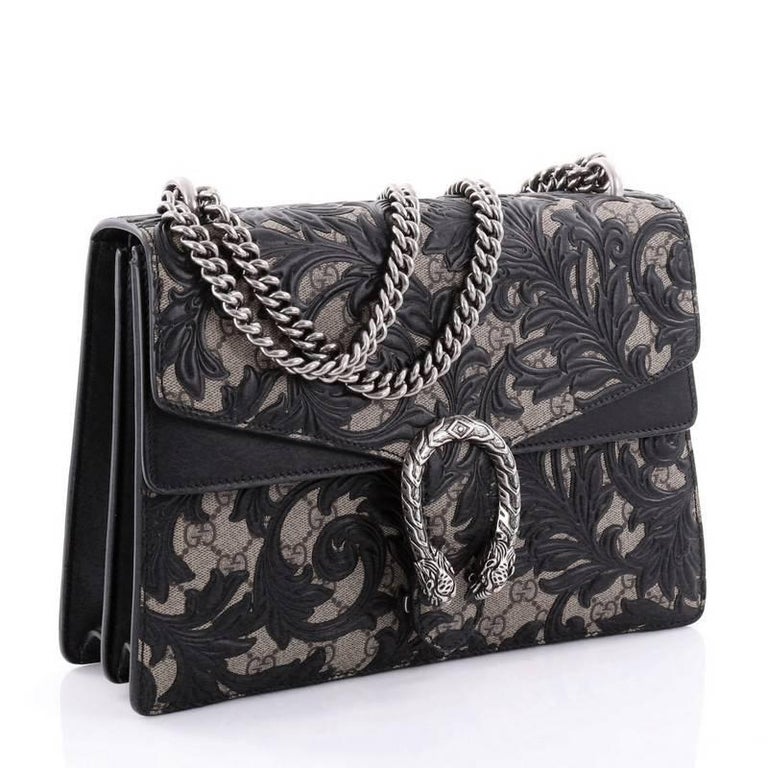 Gucci Dionysus Handbag Arabesque GG Coated Canvas Medium at 1stDibs ...