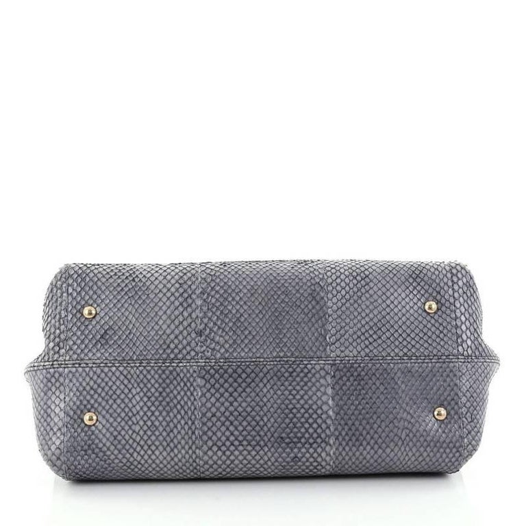 Salvatore Ferragamo Sofia Satchel Python Medium at 1stDibs