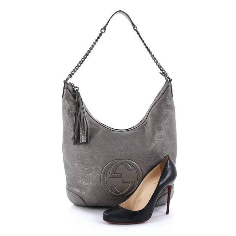 Gucci Soho Chain Strap Hobo Leather Medium at 1stDibs | gucci soho hobo ...