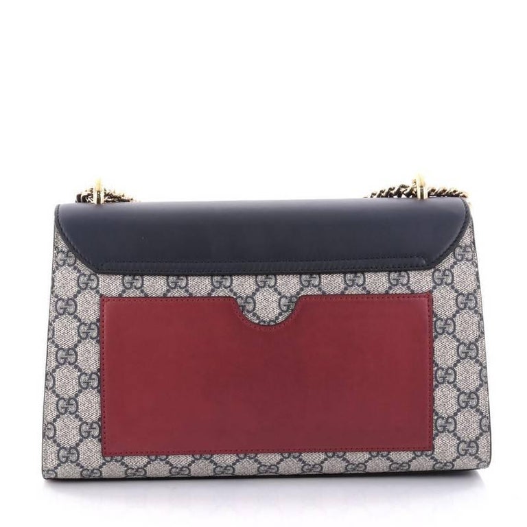 Gucci GG Padlock Coated Canvas and Leather Medium Shoulder Bag at ...